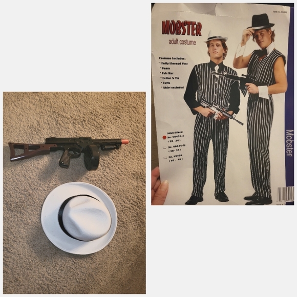 Other | Mens Gangstermobster Costume With Accessories | Poshmark